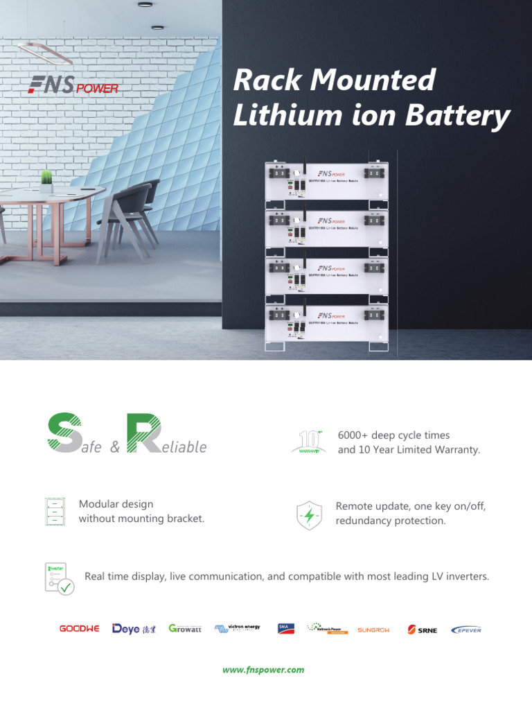 Rack Mounted Lithium Ion Battery V20221213 | PDF | Electrical ...