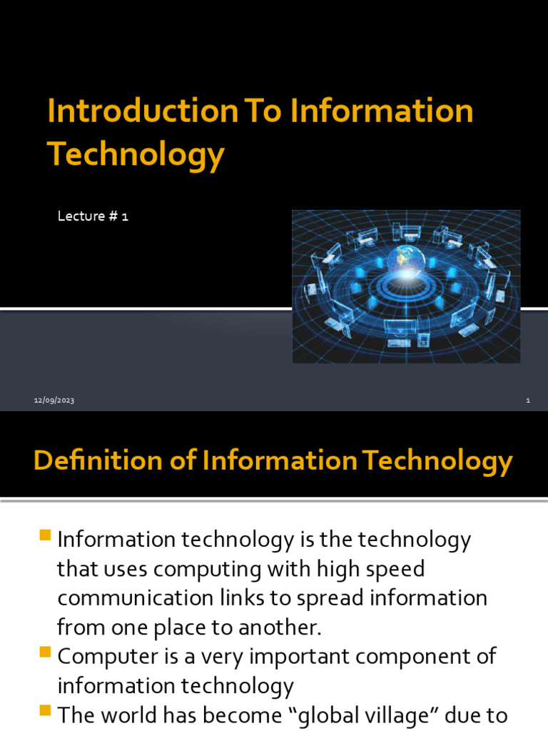 Introductiontoinformationtechnologylecture1 121121131843 Phpapp01 | PDF ...