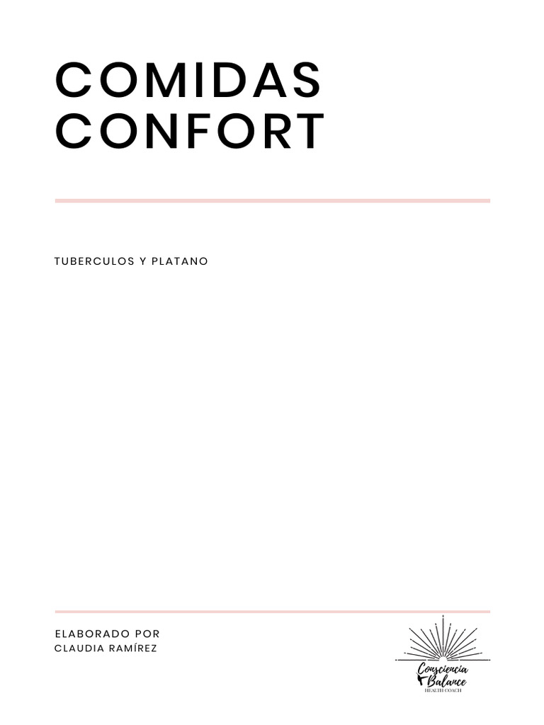 Comidas_Confort | PDF | Plátano | Cocinando