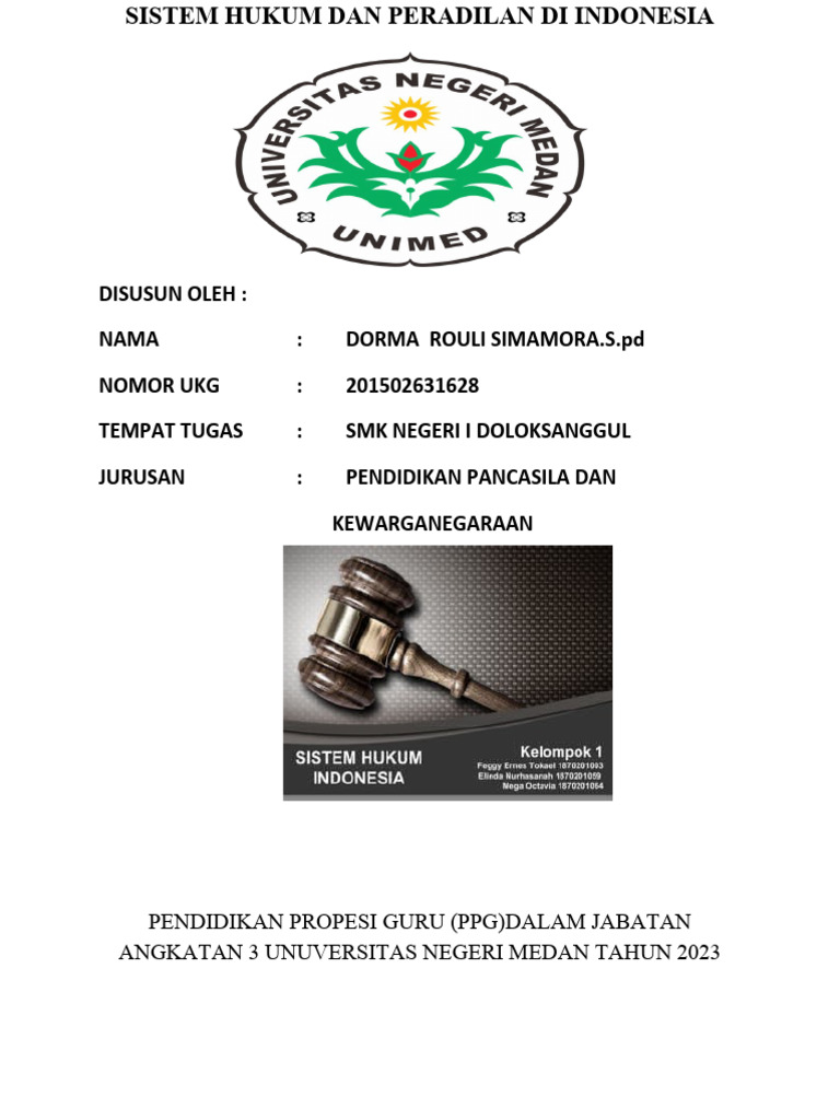 Sistem Hukum Dan Peradilan Di Indonesia | PDF Sistem Hukum Dan Peradilan Di Indonesia | PDF