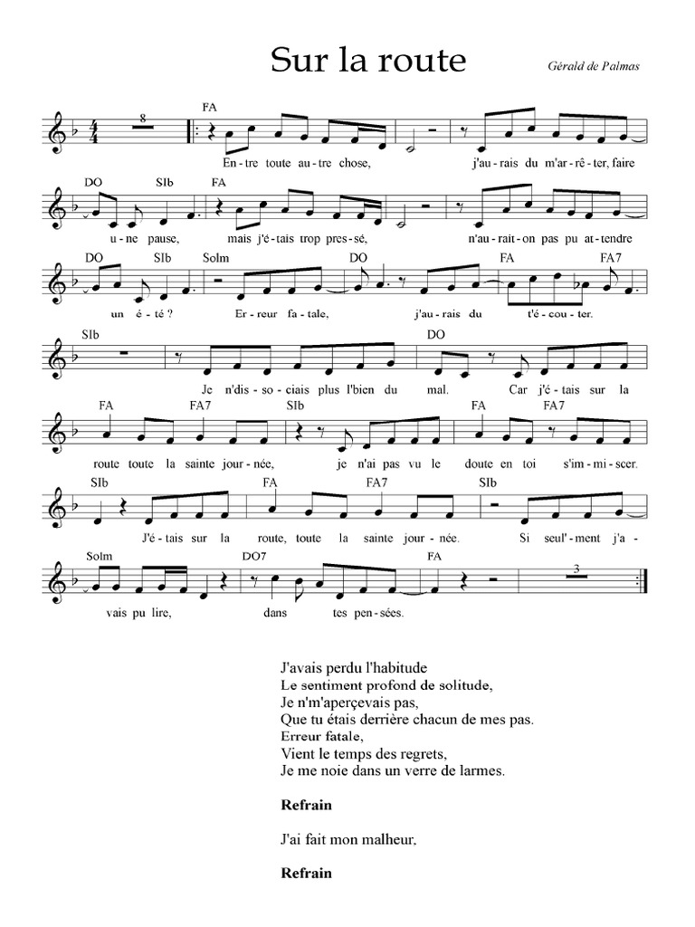 sur la route | PDF