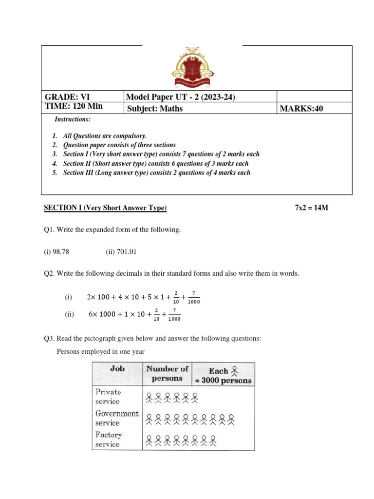 G6 - Math - Ut2 WS | PDF