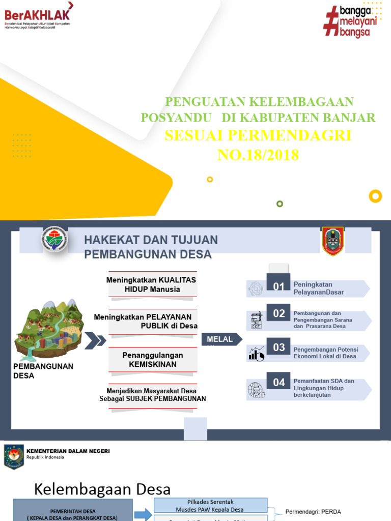Penguatan Kelembagaan Posyandu - PMD | PDF