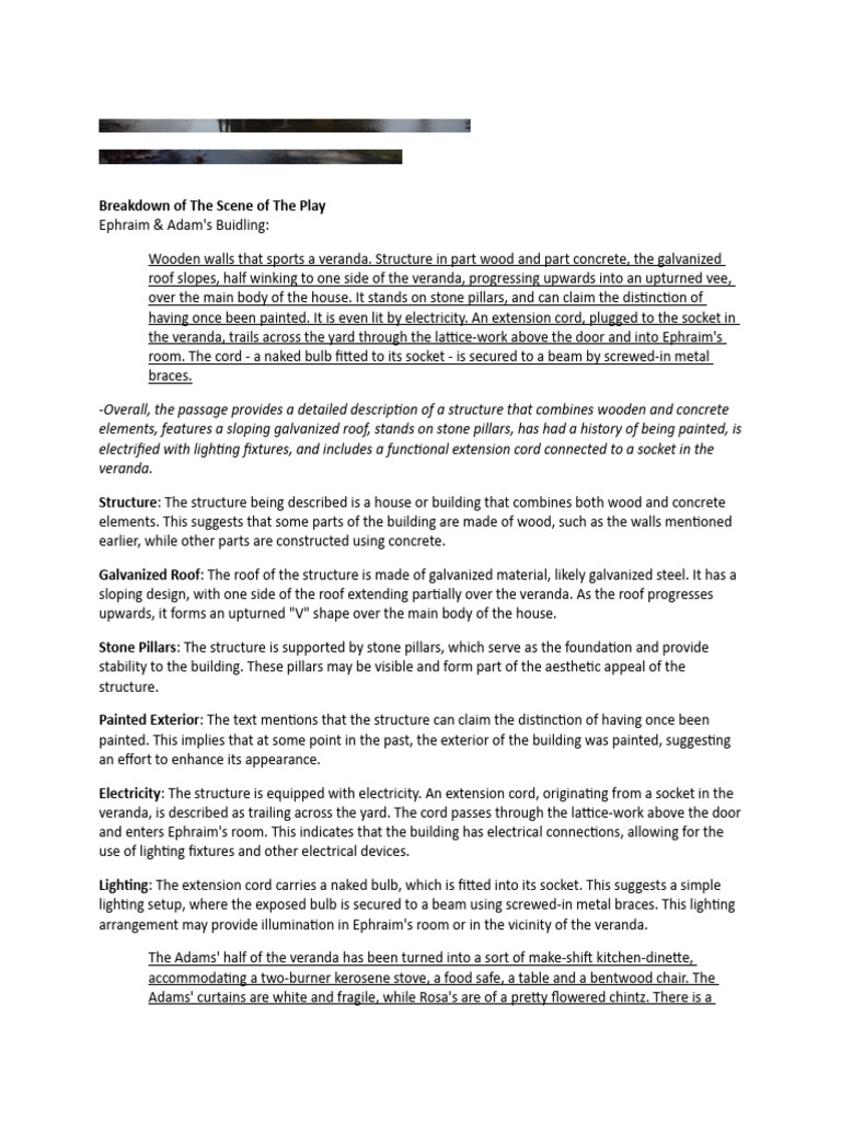 Staging Insights for "Moon on a Rainbow Shawl" | PDF | American Dream ...