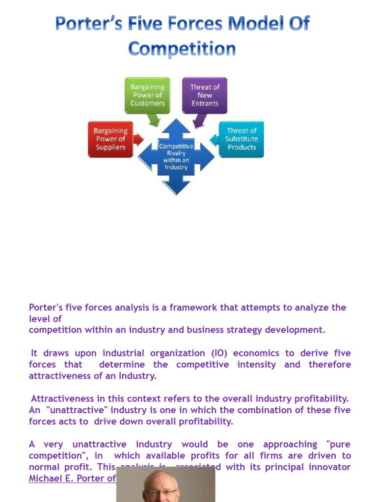 Michael Porter Five Forces Model | PDF | Market (Economics) | Financial ...
