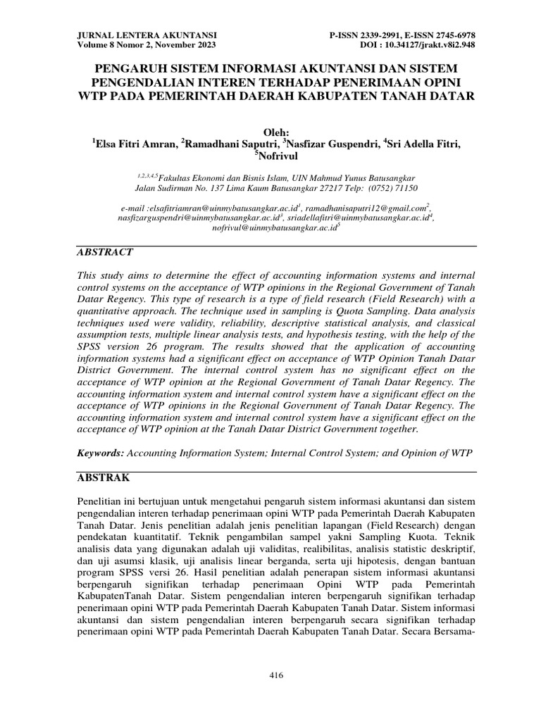 1 Amran 2023 | PDF | Methodology | Data Analysis