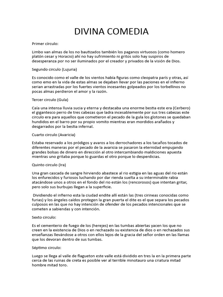 Divina Comedia | PDF