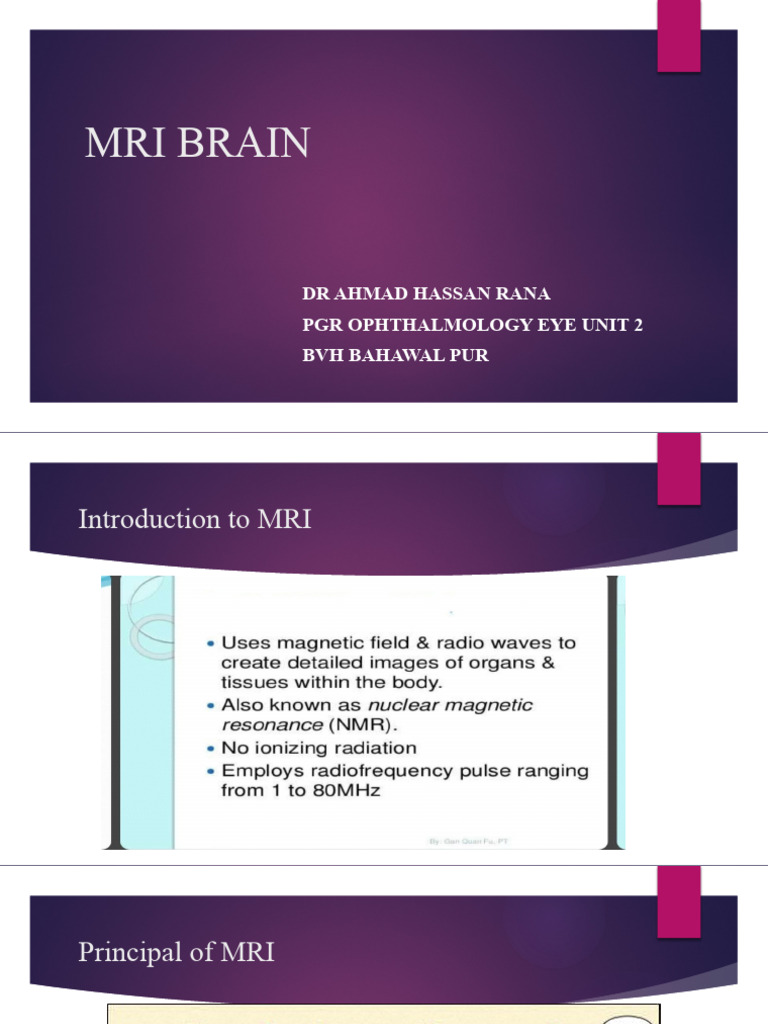 MRI Orbit Presentation | PDF