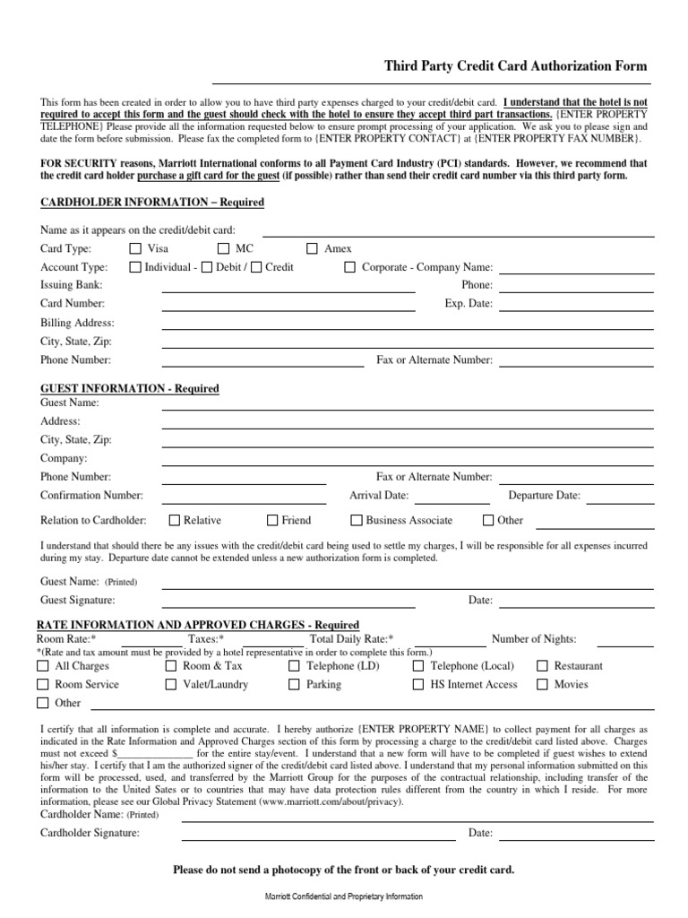 Credit Card Auth Form1 | PDF | Credit Card | Debit Card