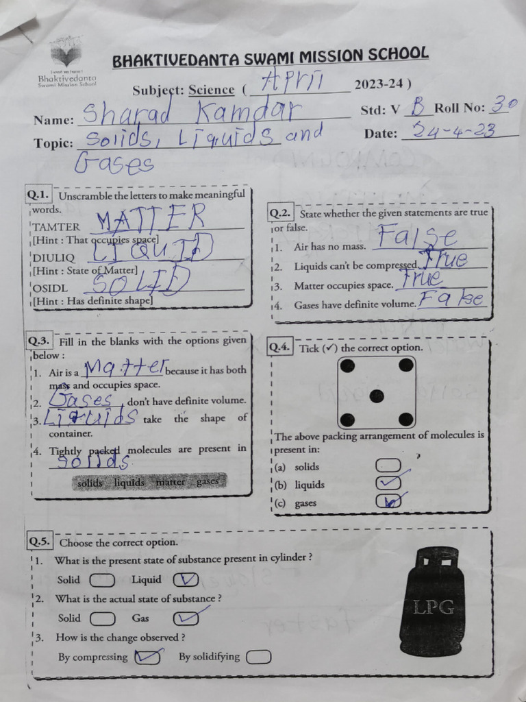 Worksheet Science | PDF