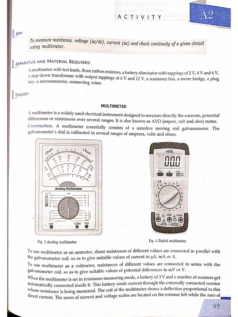 Activity 1 to 6 for Physics practical write up for journal | PDF