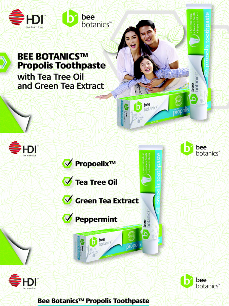 Bee Botanics™ Propolis Toothpaste | PDF