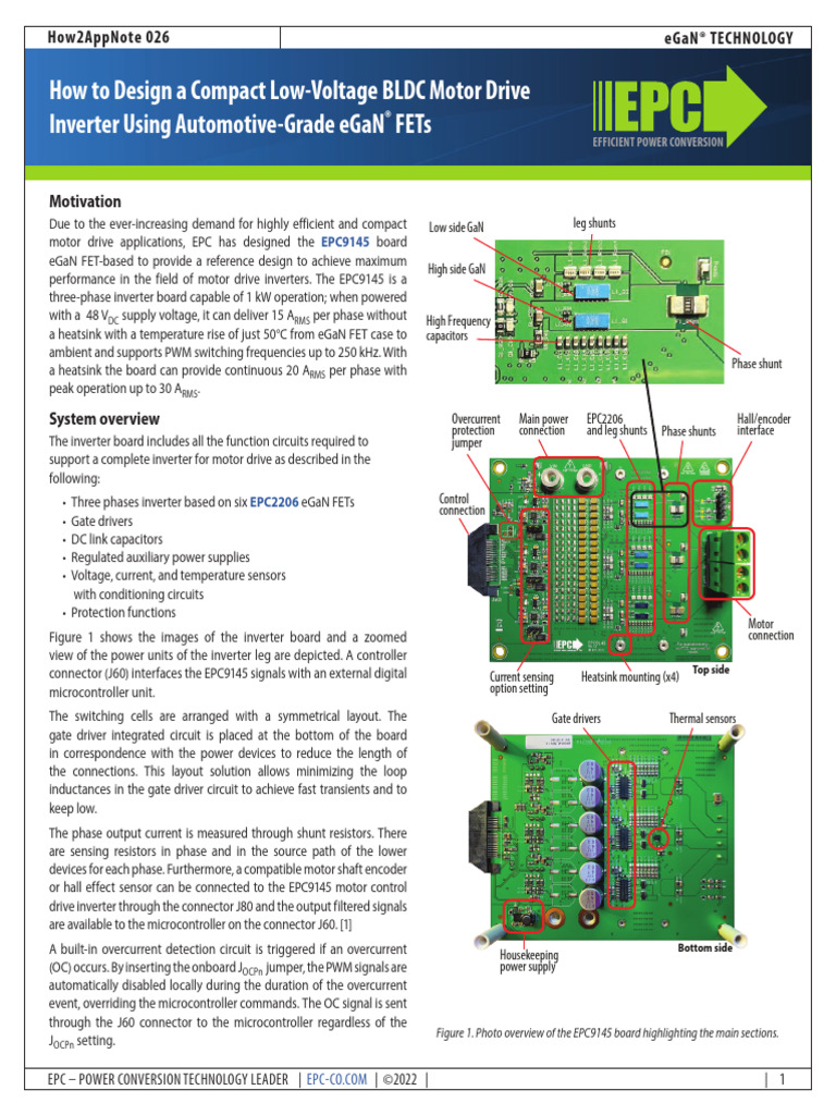 How2AppNote026 How To Design A Compact Low-Voltage BLDC Motor Drive ...