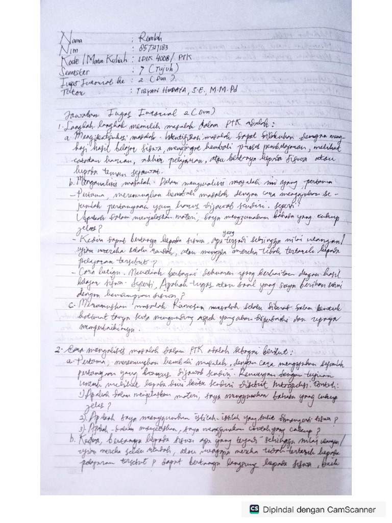 tt2 IDIK 4008 Romlah PTK | PDF