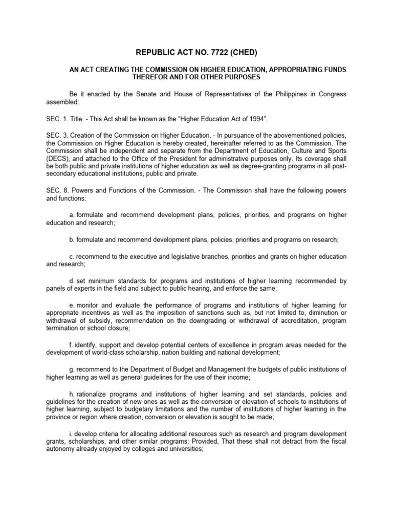 Tesda and Ched | Download Free PDF | Government