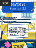 Math 10 - Q 2 - SLM - Module 6 | PDF | Trigonometric Functions | Circle