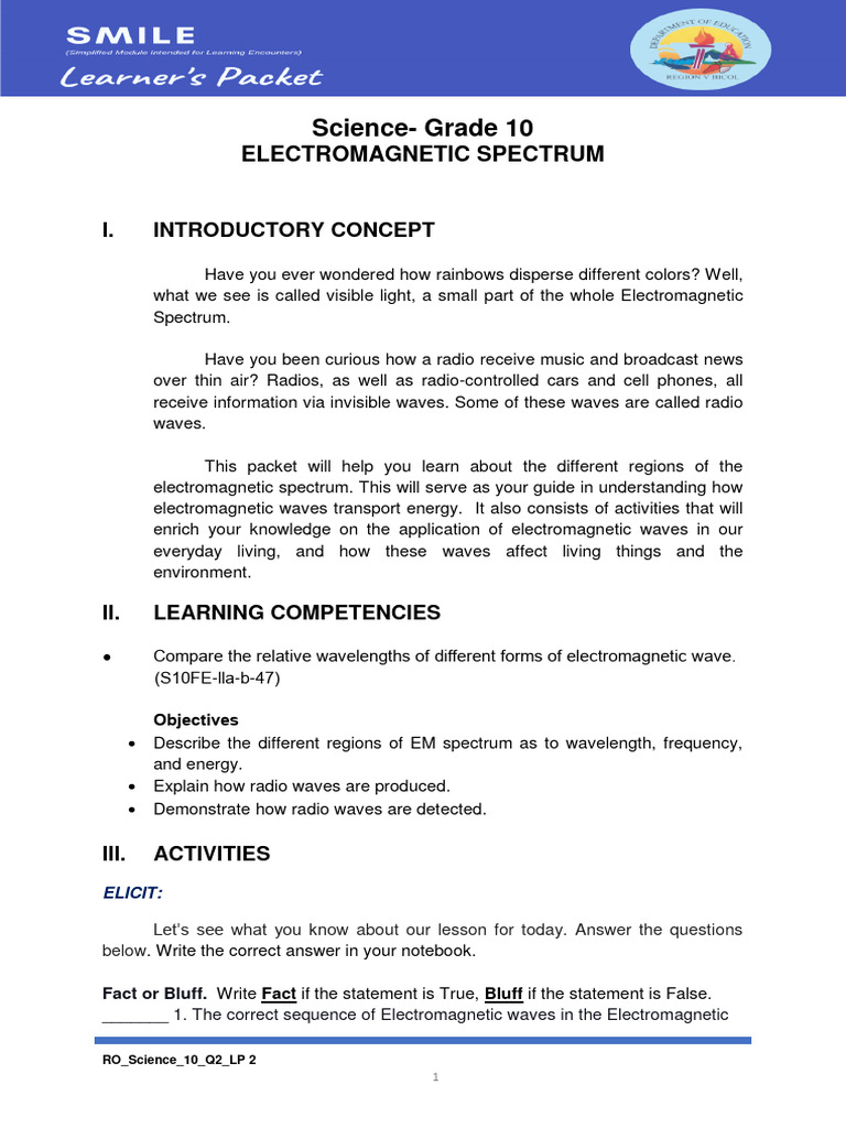 Science-10 Q2 LP2 | PDF | Science & Mathematics