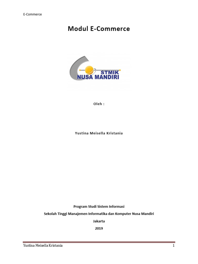Aplikasi Pendukung Bisnis E-Commerce | PDF