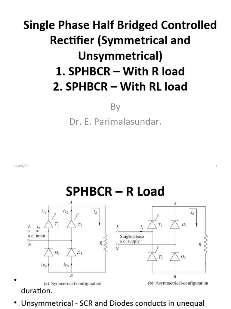 Single Phase Half Bridged Controlled Rectifier | PDF