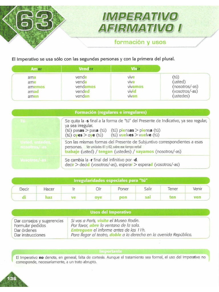 MODO IMPERATIVO | PDF