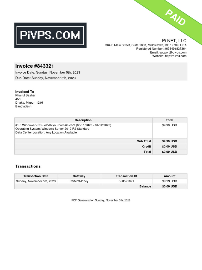 Invoice 843321 | PDF | Software | Computer Networking
