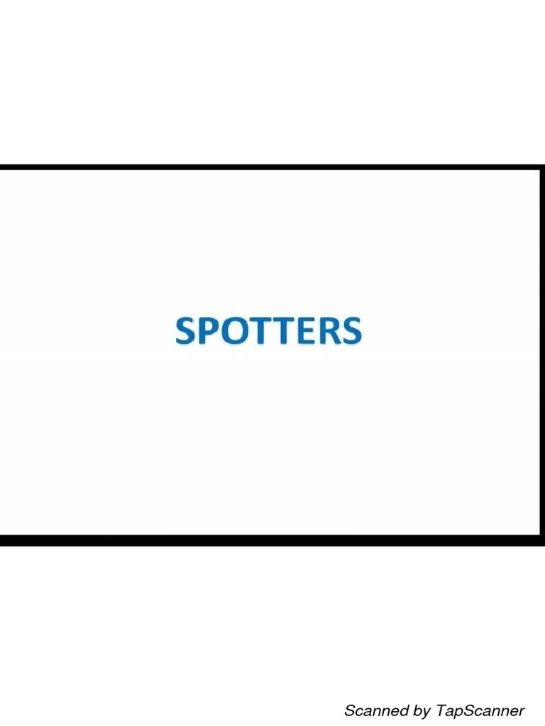 FMT Practical Spotters | PDF