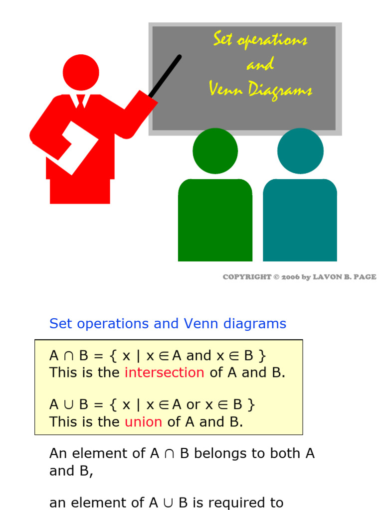 Set Operations and Ven Diagrams | Download Free PDF | Visualization ... Set Operations and Ven Diagrams | Download Free PDF | Visualization ...