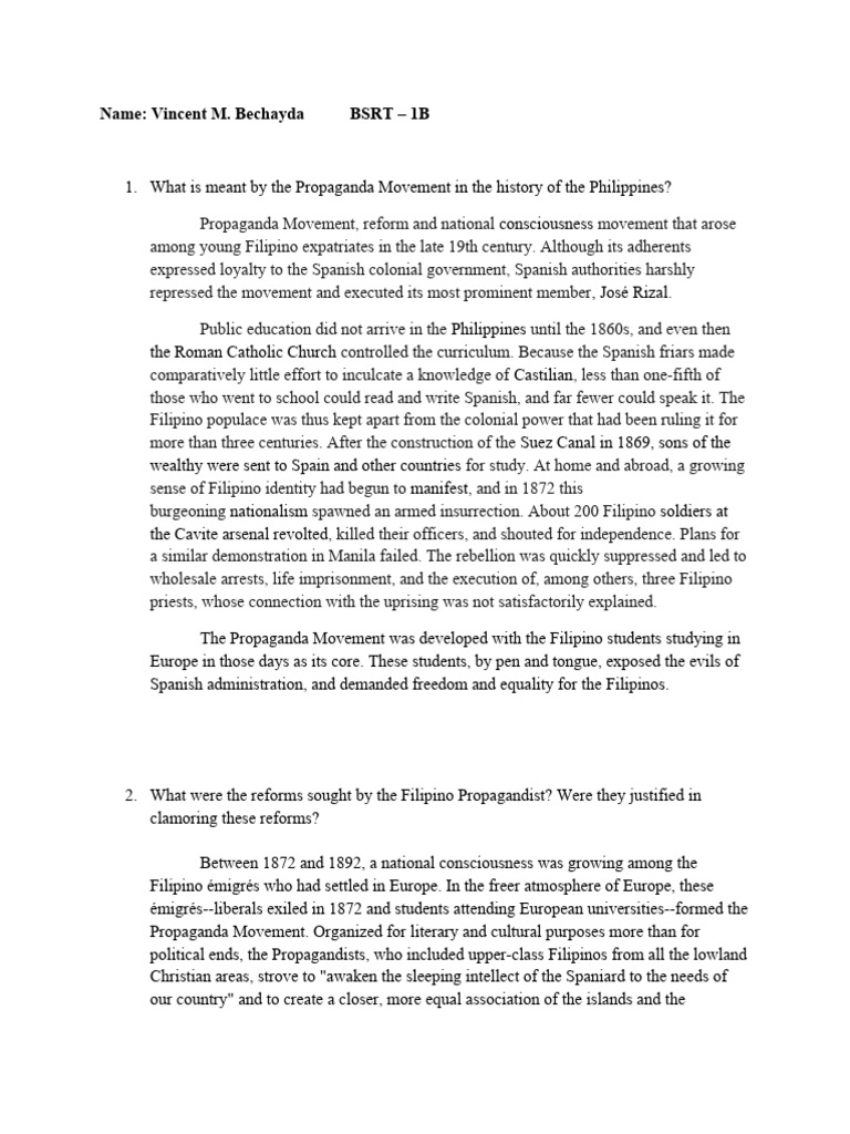 Assignment | PDF | Philippines