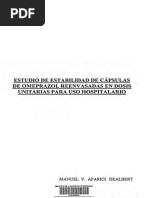 OMEPRAZOL Suspension MO y Posologia | PDF | Química | Productos quimicos