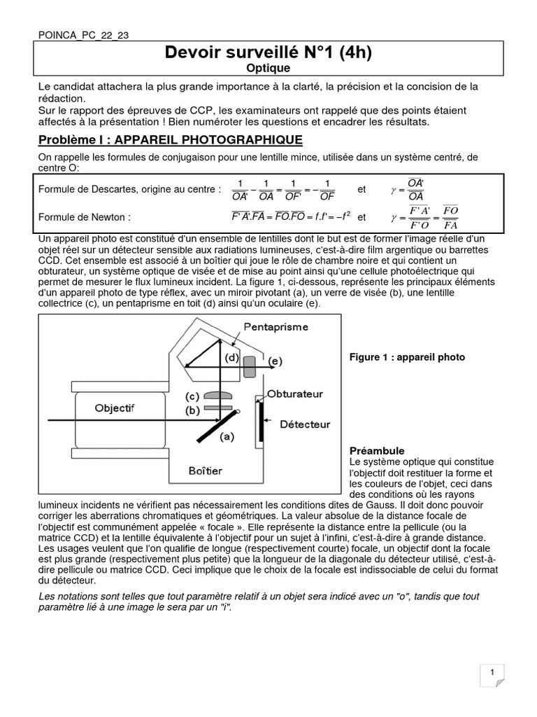 DS 01 Optique | PDF