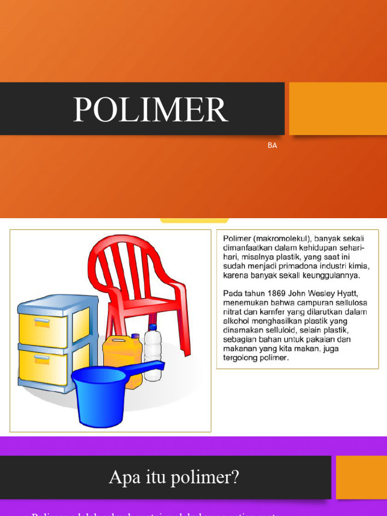 Jenis dan Sifat Polimer: Alam & Sintetis | PDF
