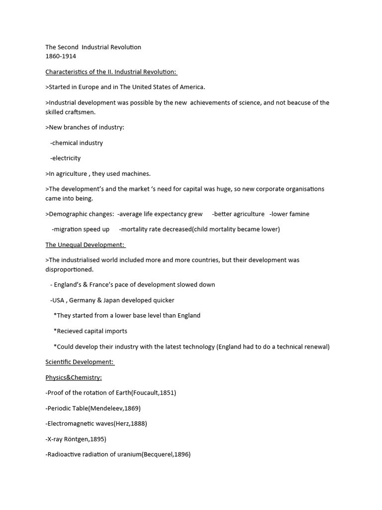 The Second Industrial Revolution | PDF | Monopoly | Industrial Revolution