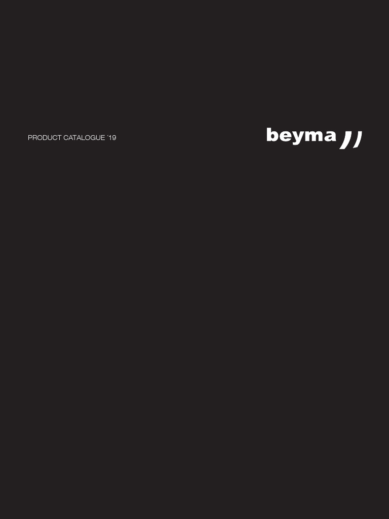 Beyma Product Catalogue 2019 | PDF