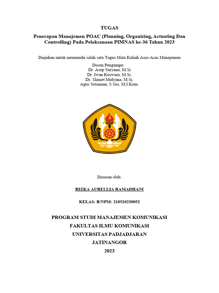 POAC ASMEN TUGAS | PDF
