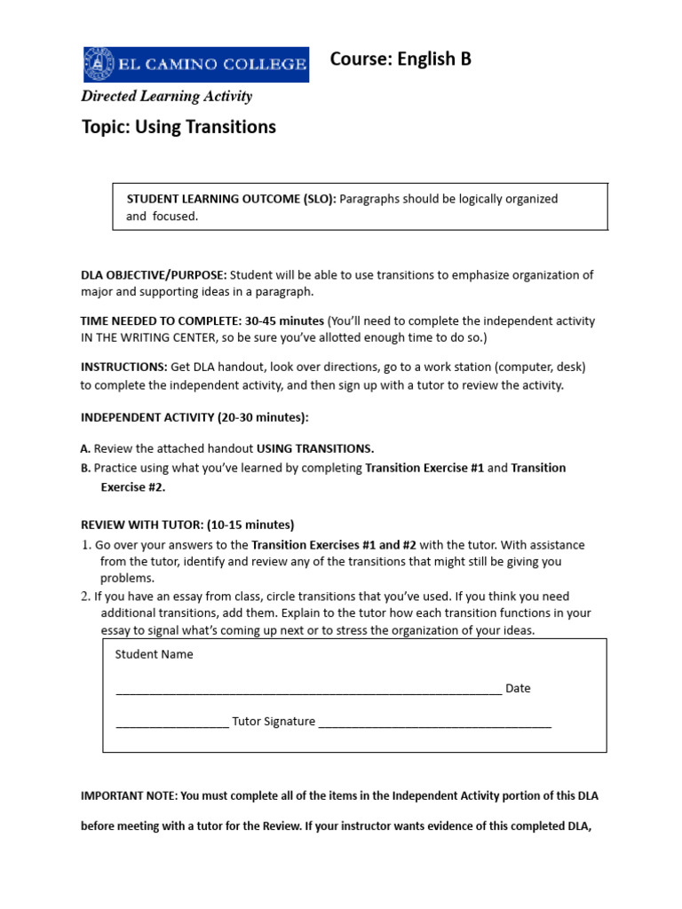Mastering Paragraph Transitions | PDF | Communication | Paragraph