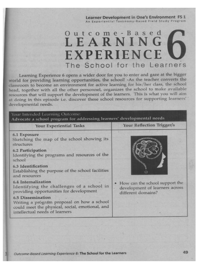 Field Study 1, Reference, OBE 6 | PDF