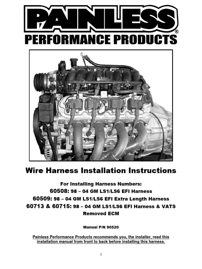Wire Harness Installation Instructions | PDF | Electrical Connector ...
