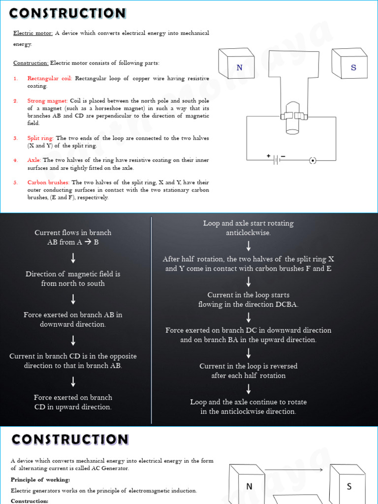 DC Motor, AC Generator | PDF | Electric Motor | Electromagnetism