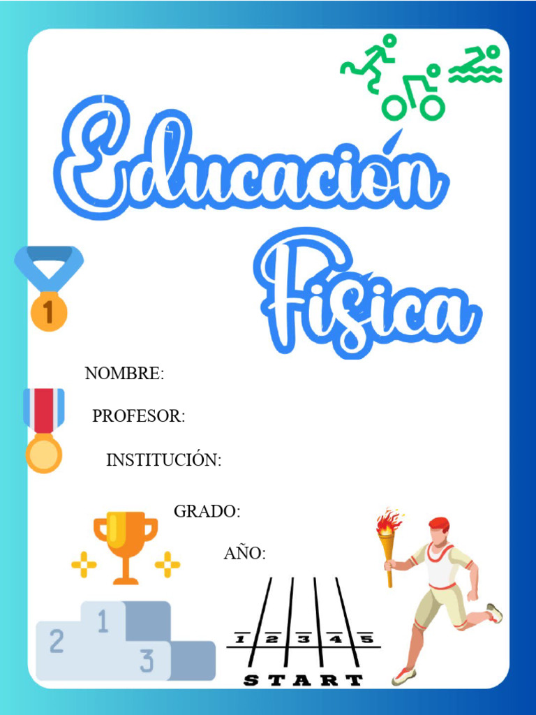 Caratulas para Educacion Fisica Primaria | PDF