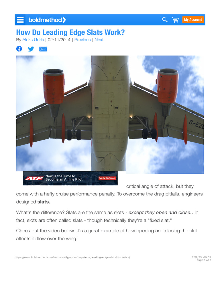 Understanding Leading Edge Slats | PDF | Business