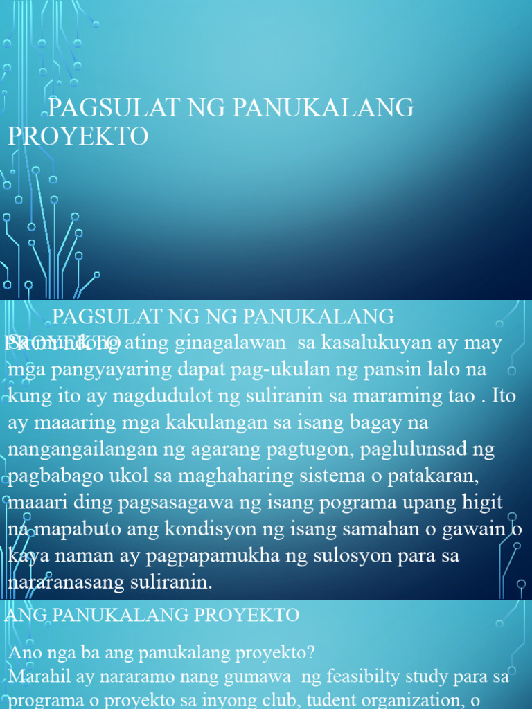 Pagsulat Ng Panukalang Proyekto | PDF Pagsulat Ng Panukalang Proyekto | PDF