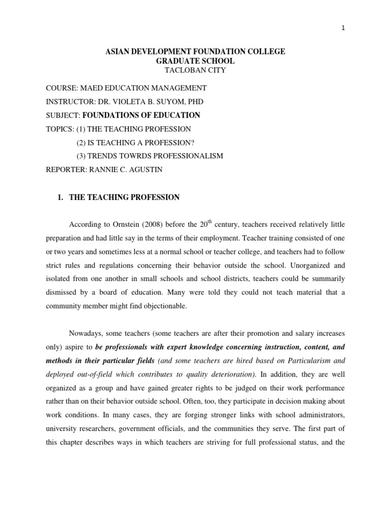 THE_TEACHING_PROFESSION | PDF