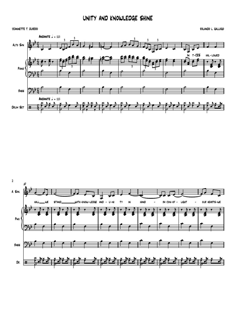 TCES HYMN Final - Full Score | PDF