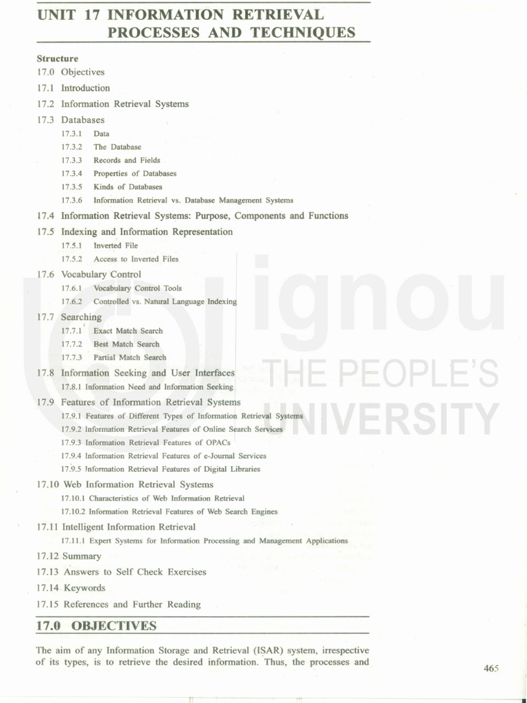 Unit-17 Information Processing and Retrieval | PDF | Information Retrieval | Search Engine Indexing