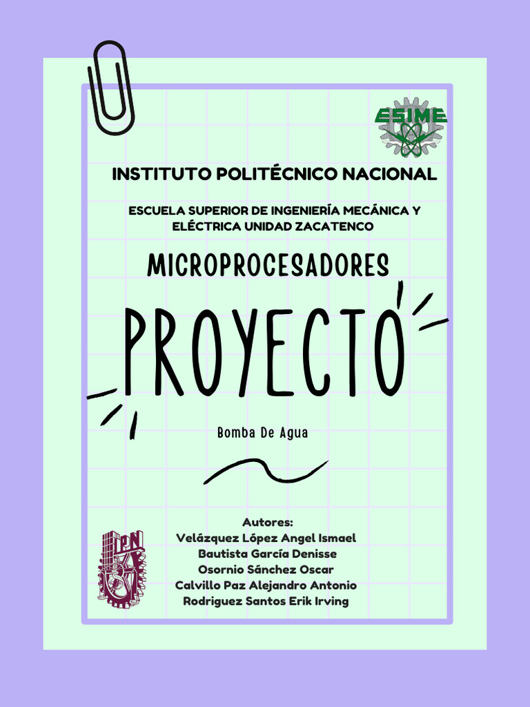 Portada Proyecto Micros | PDF