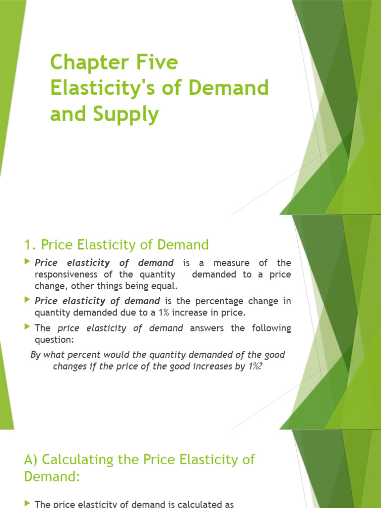 Price Elasticity of Demand Explained | PDF | Demand | Price Elasticity ...