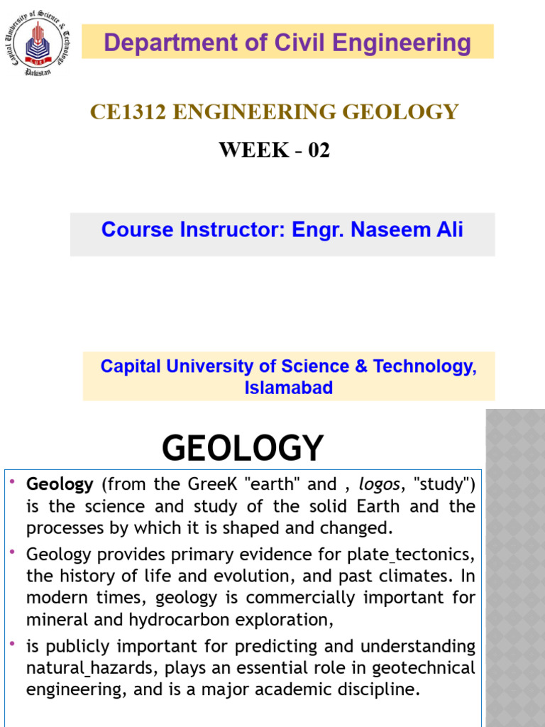 Week 02 - Geology Earth's Interior & Branches of Geology | PDF | Plate ...
