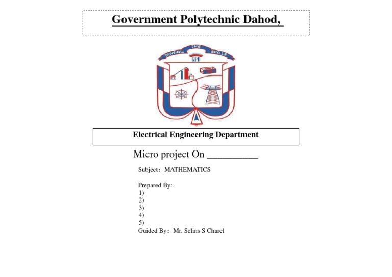 Coverpage For Microproject | PDF | Technology & Engineering