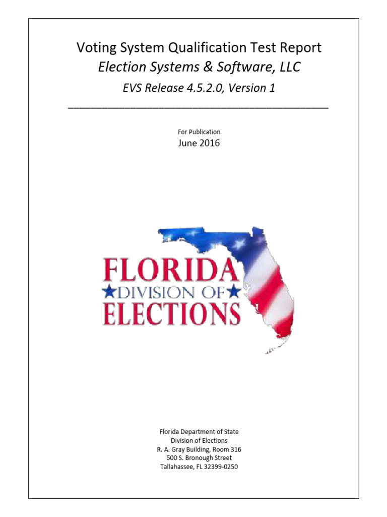 Ess Evs Release 4520 Version 1 Test Report PDF REDACTED | PDF