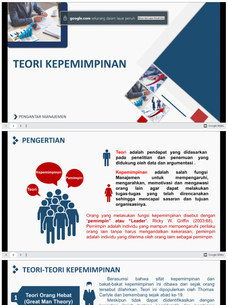 TEORI KEPEMIMPINAN | PDF